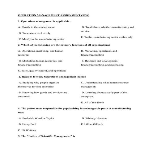 OM Assignment.docx artjomgdzbj temusgodz1 | PDF