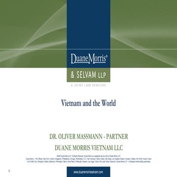 Dr. Oliver Massmann - Vietnam and the World-240223 | PPT