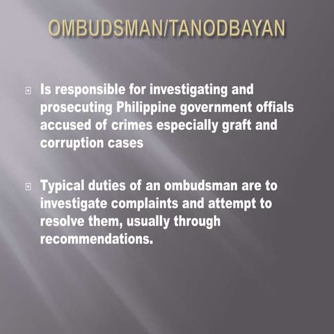 Ombudsman | PPTX