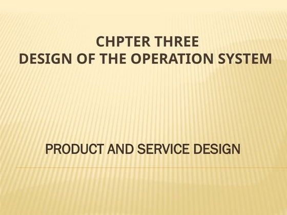 Chapter 5 design_of_goods_and_services | PDF
