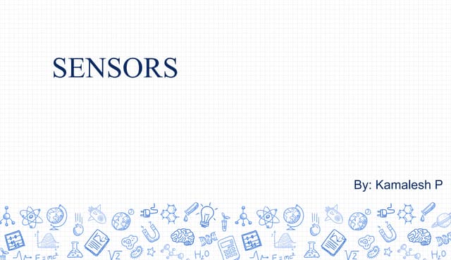 All Types of sensor in power point presentation | PPTX