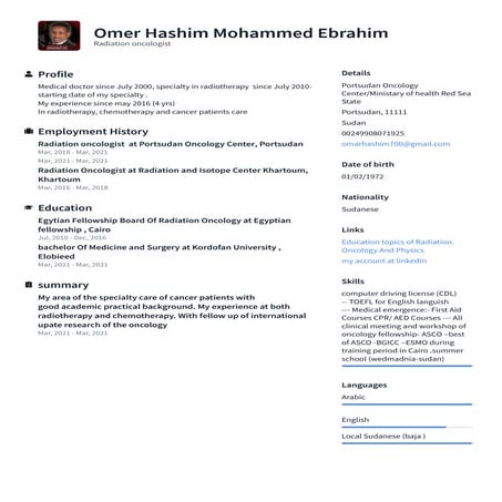 Omer hashim mohammed ebrahim resume (3) | PDF