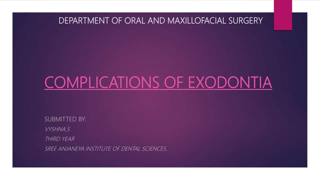 Extraction of retained roots. | PPTX