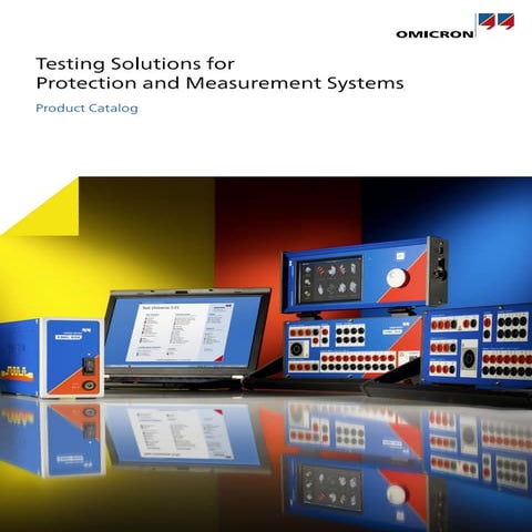 Omicron Testing Solutions For Protection And Measurement Systems Omicron Cmc Test Sets Pdf