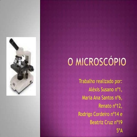 O microscópio | PPTX