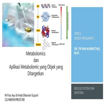 Omics bu yekti | PPTX