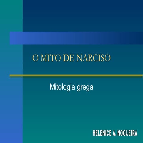 O mito de narciso | PPT