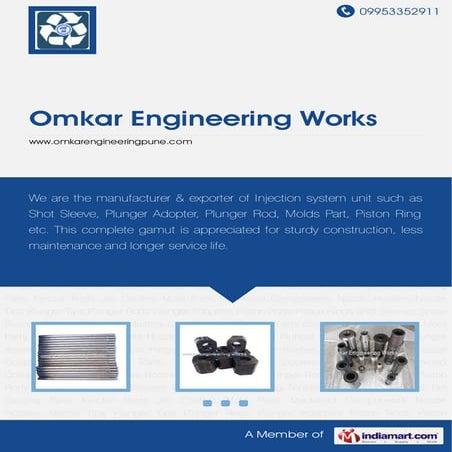 Omkar Engineering Works, Pune, Cooling Nipples | PDF