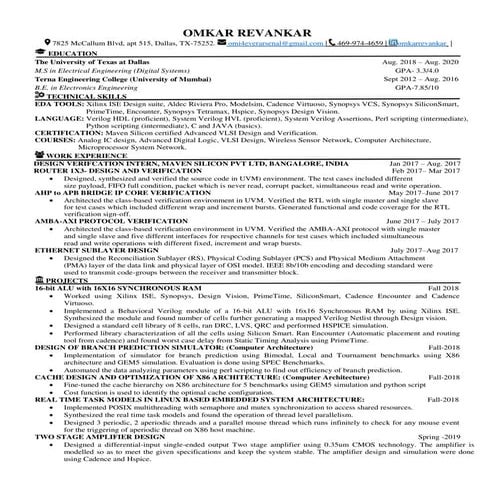 Omkar revankar Resume | PDF