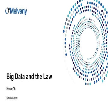 Big Data And The Law: What Every Data Enthusiast Should Know | PPT