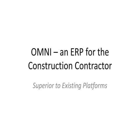 Omni – construction erp addressing pain areas | www.aspirtek.com