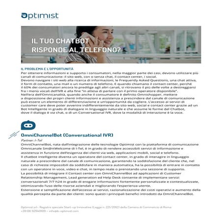 Optimist OmniChannelBot | PDF | Computer Software and Applications | Computing