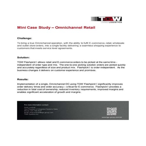 Omnichannel retail mini case study | DOCX