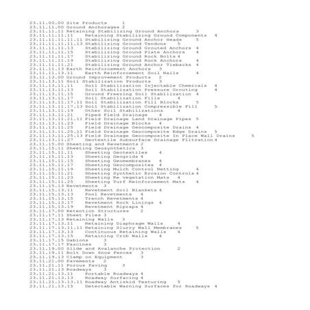 Omniclass taxonomy | TXT