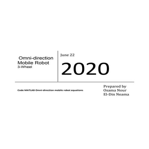 Omnidirection Robot 3-wheel | PDF