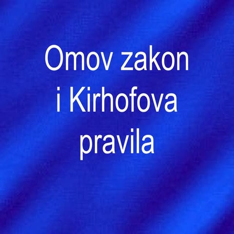Omov zakon | PPS