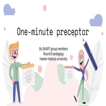 one minute preceptor pedagogical methods | PPT