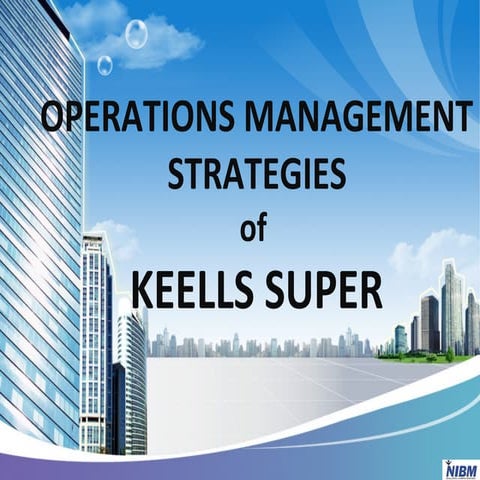Decisions of Operations Management | PPT