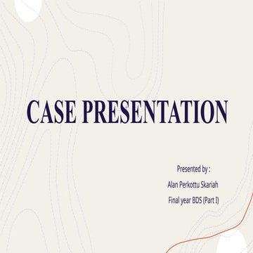 Oral Medicine radiology Case presentation | PPTX