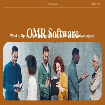 What is Optical Mark Recognition Software and its Advantages | PPTX