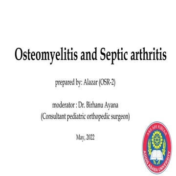Osteomyelitis and Septic arthritis.pptx
