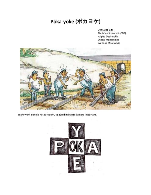 Class Practical on Poka Yoke guide on how | PPT
