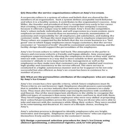 Amy's Ice cream | DOCX