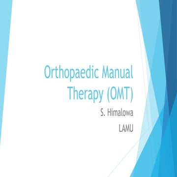 OMT lecture 1.pptx for Physiotherapiststudent | PPTX