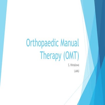 OMT Lecture 2.pptx Physiotherapy students | PPTX
