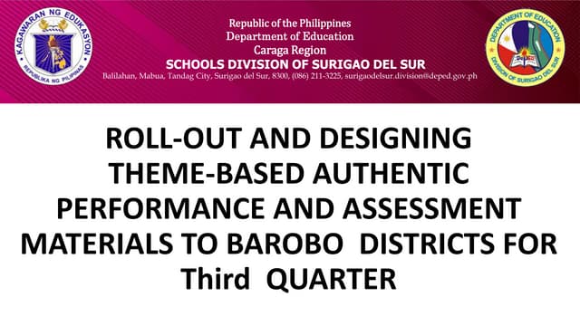 List of prioritized topics for school based leanrning action cell ...