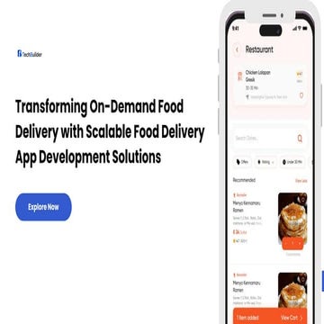 On-Demand Food Delivery App Development Company | PPT