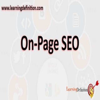 What is On-page SEO? | PPT
