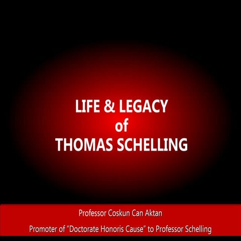 THOMAS SCHELLING, GAME THEORY AND BEHAVIORAL ECONOMICS | PDF