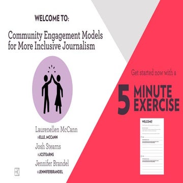 Community Engagement Models for More Inclusive Journalism | PDF ...