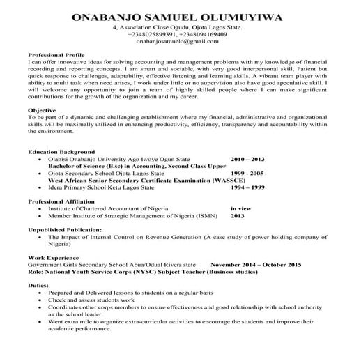 Onabanjo samuel olumuyiwa | PDF