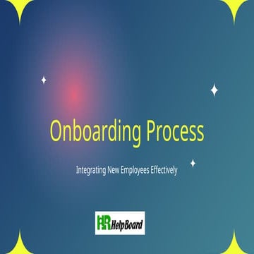 Onboarding Process in Human Resource Management | PPTX