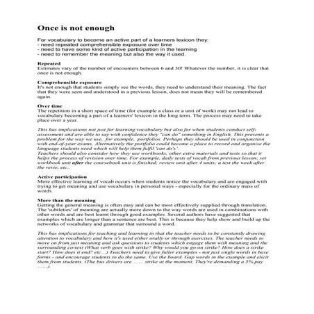 Once Is Not Enough | PDF