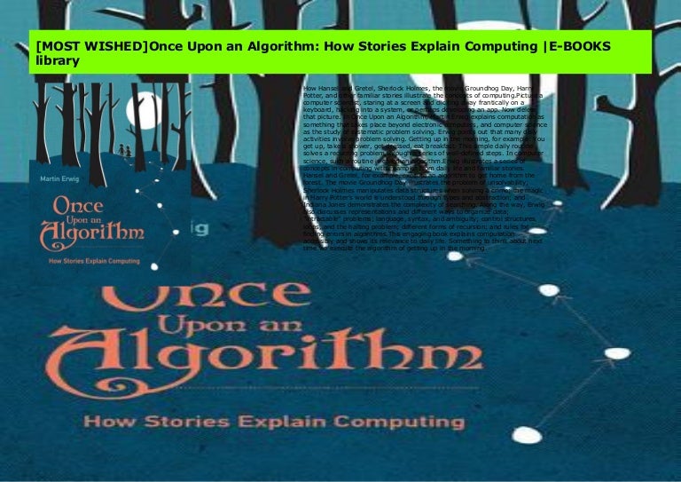 [most Wished]once Upon An Algorithm How Stories Explain Computing E…