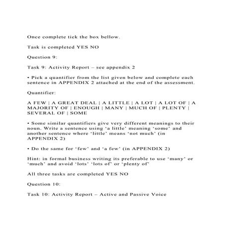 Once complete tick the box bellow.Task is completed YES NO.docx