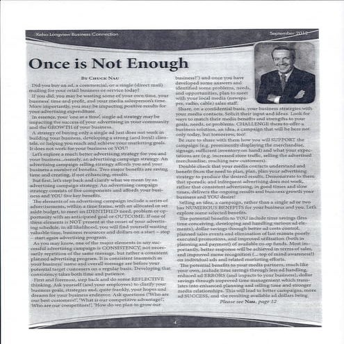 Once is not enough! | PDF