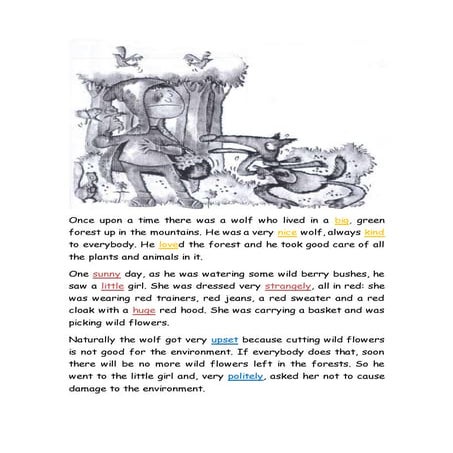 Once upon a time there was a wolf ...... | PDF