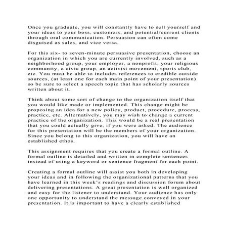 Once you graduate, you will constantly have to sell yourself and you.docx