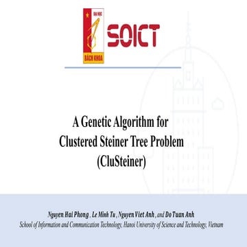 On clusteredsteinertree slide-ver 1.1 | PPT