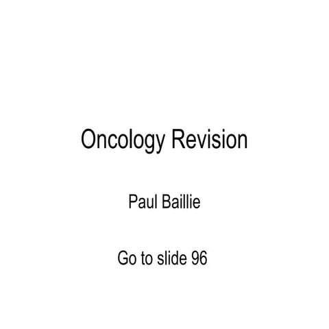 Oncology | PPT