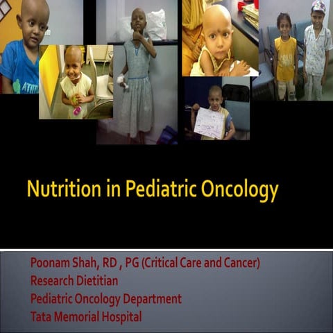 Onco-Pediatric Nutrition | PPT