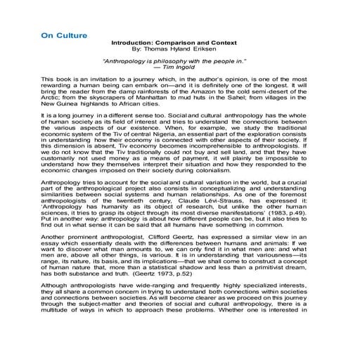 On culture introduction-comparison and context | DOCX