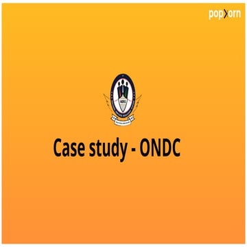 ONDC case study for digital marketing proposal | PPTX