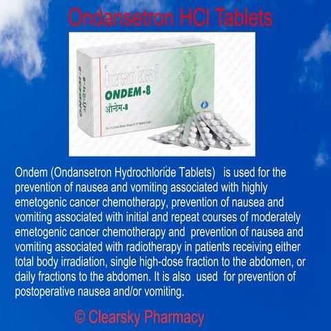 Ondem (Ondansetron Hydrochloride Tablets) | ODP