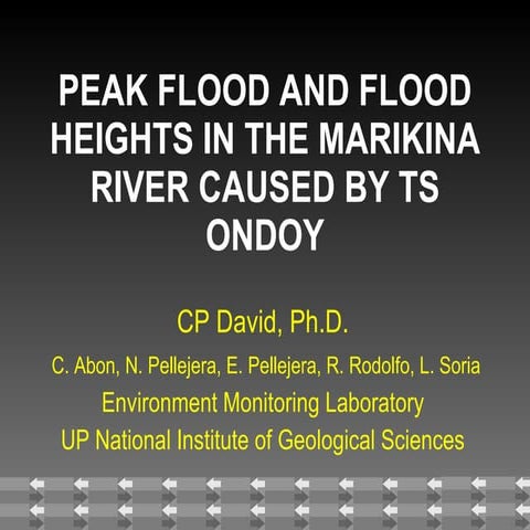 Ondoy Flood Survey Inq | PPT | Weather | Science