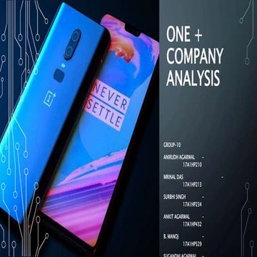 One+ Company Analysis- Strategic Management | PPTX